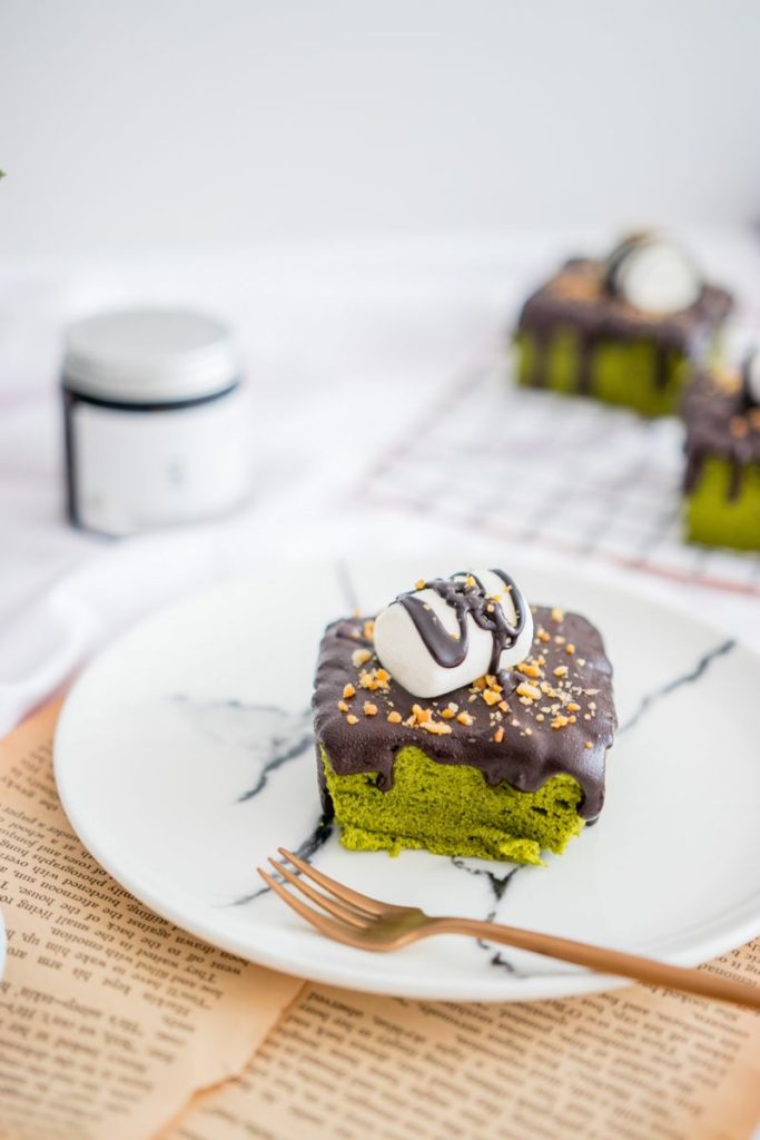 MINI MATCHA CHIFFON CAKE | Niko Neko Matcha