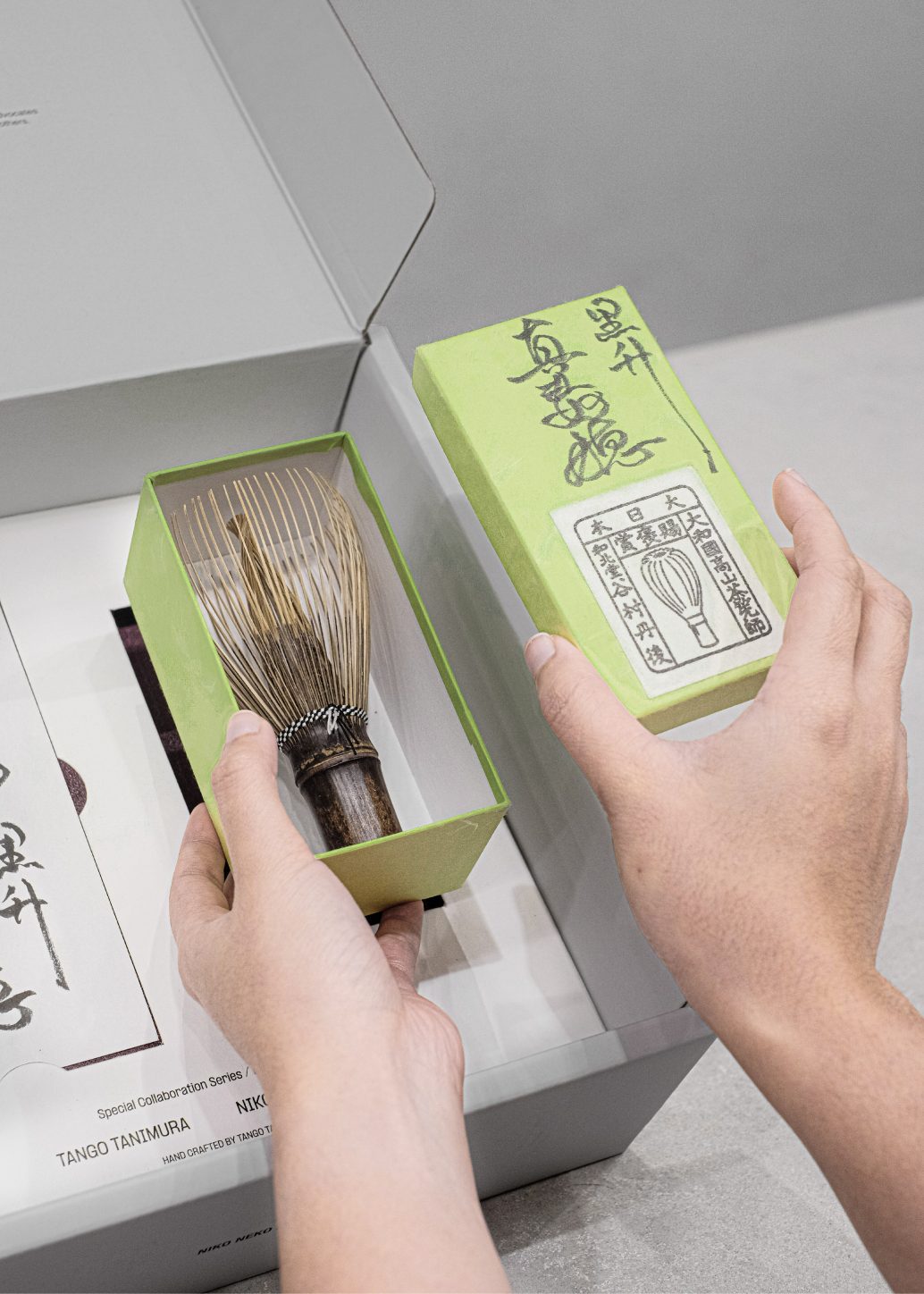 NIKO NEKO / MATCHA X TANGO TANIMURA Kurotake Collaboration Chasen ...