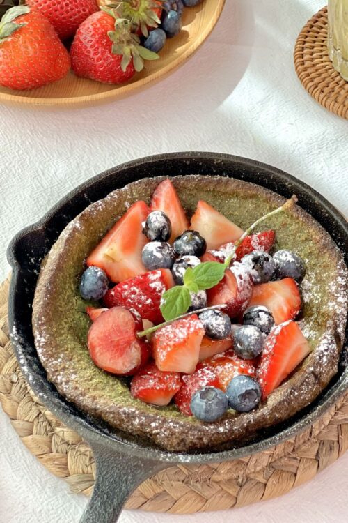 Matcha Dutch Baby Pancake | Niko Neko Matcha
