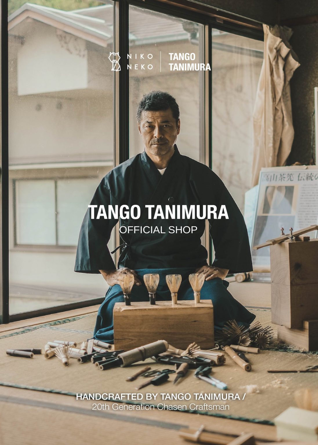 TANGO TANIMURA / Official Handcrafted Tea Tools - Niko Neko Matcha